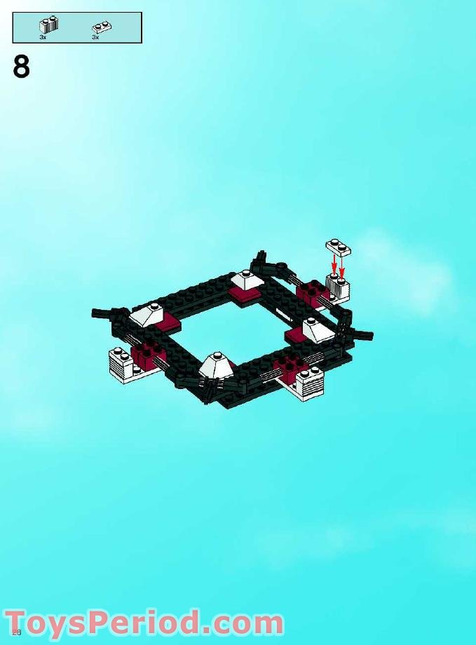 LEGO 8107 Fight for the Golden Tower Instructions and Parts List