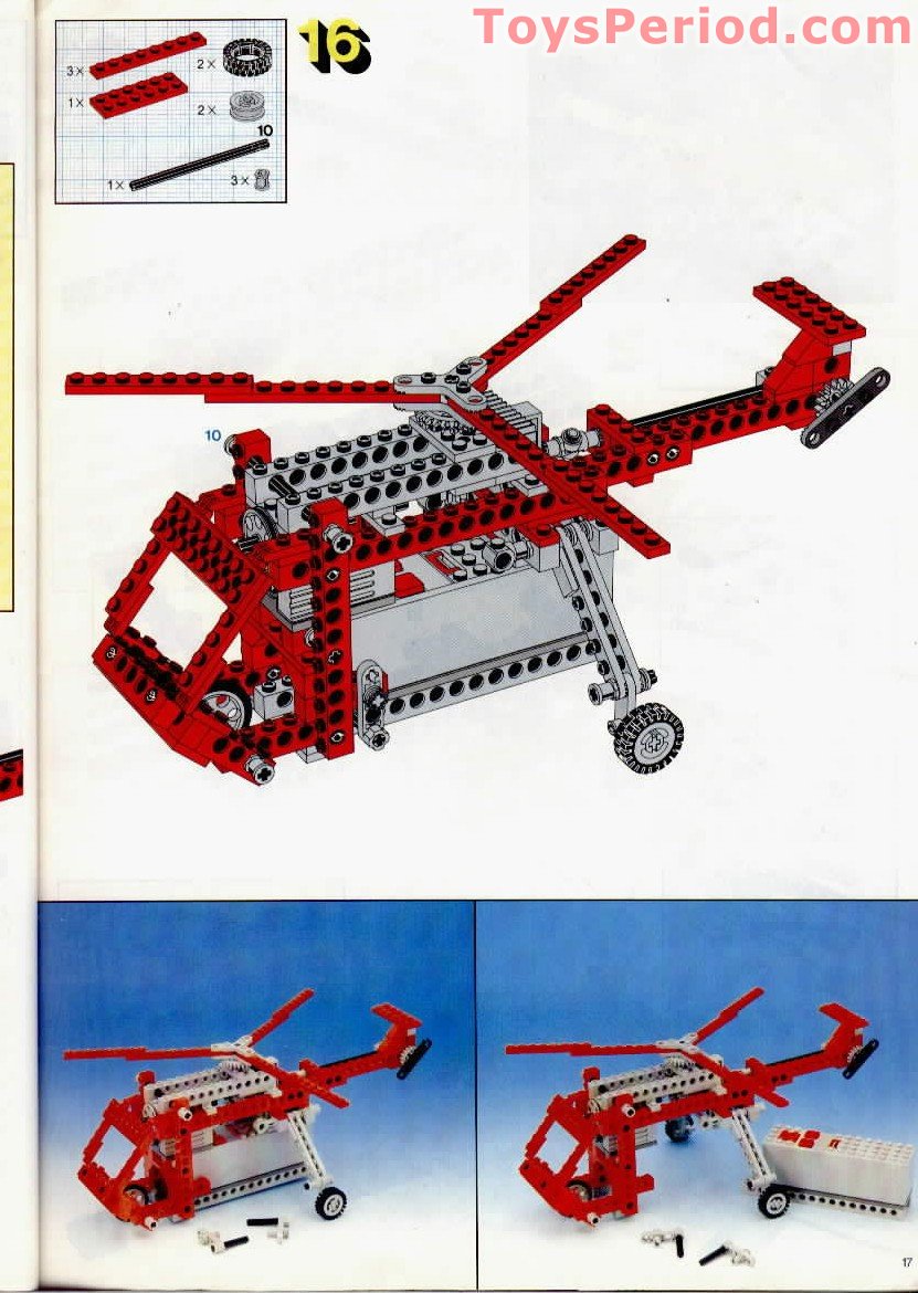 LEGO 8064 Motorized Universal Building Set, 9v Instructions and Parts List