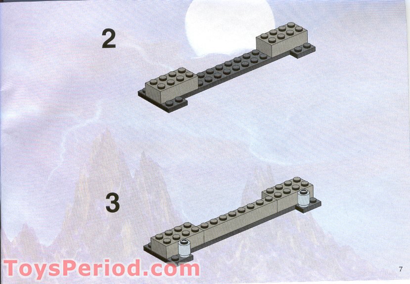 LEGO 1381 Vampire's Crypt Instructions and Parts List