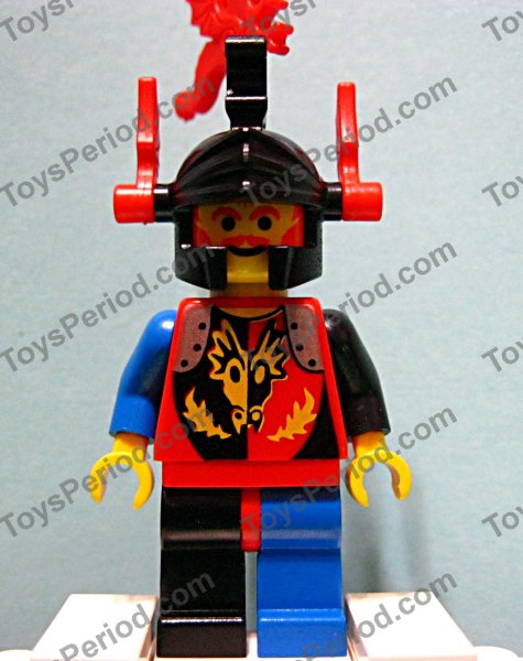 LEGO Sets with Minifigure cas011 Dragon Knights - Dragon Master, Red Plumes