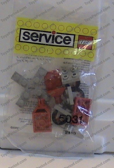 LEGO 5031 Propellors, Wheels, and Rotor Unit Set Parts List