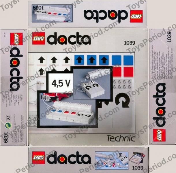 LEGO 1039 Manual Control Set 1 Parts List