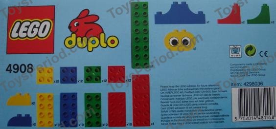 LEGO 4908 Brick Box Set Parts List