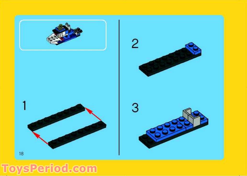 LEGO 5864 Mini Helicopter Instructions and Parts List