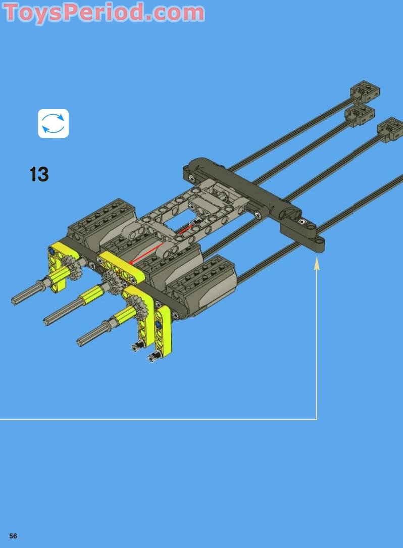 LEGO 8043 Motorized Excavator Instructions and Parts List