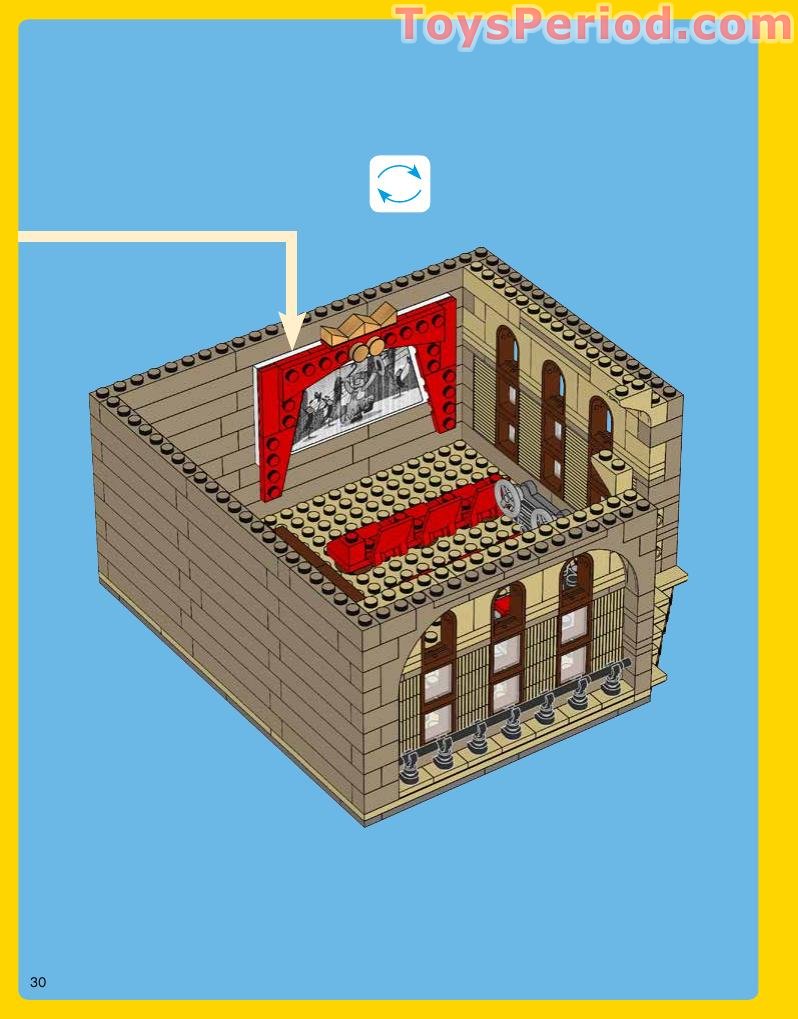 LEGO 10232 Palace Cinema Instructions and Parts List