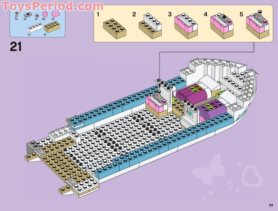 LEGO 41015 Dolphin Cruiser Instructions and Parts List