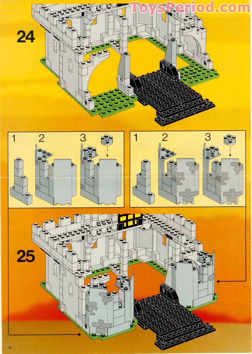 LEGO 10039 Black Falcon's Fortress Instructions and Parts List
