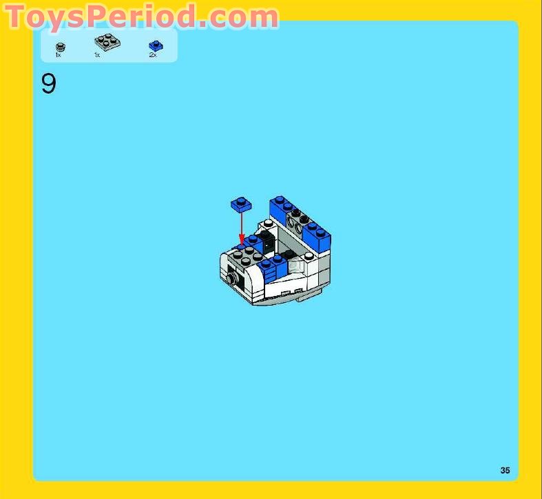 LEGO 4995 Cargo Copter Instructions and Parts List