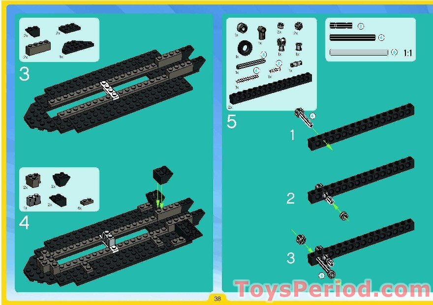 LEGO 4403 Air Blazers Instructions and Parts List