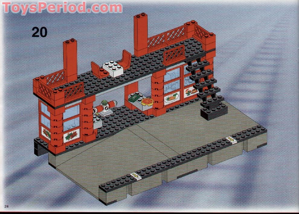 LEGO 4556 Train Station Instructions and Parts List