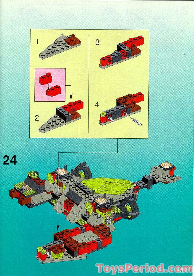 LEGO 6160 Sea Scorpion Instructions and Parts List
