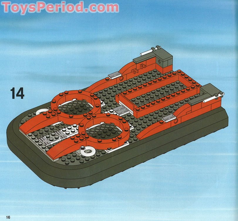 LEGO 7944 Fire Hovercraft Instructions and Parts List