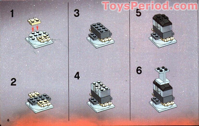 LEGO 7251 Darth Vader Transformation Instructions and Parts List