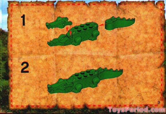 LEGO 7410 Jungle River Instructions and Parts List