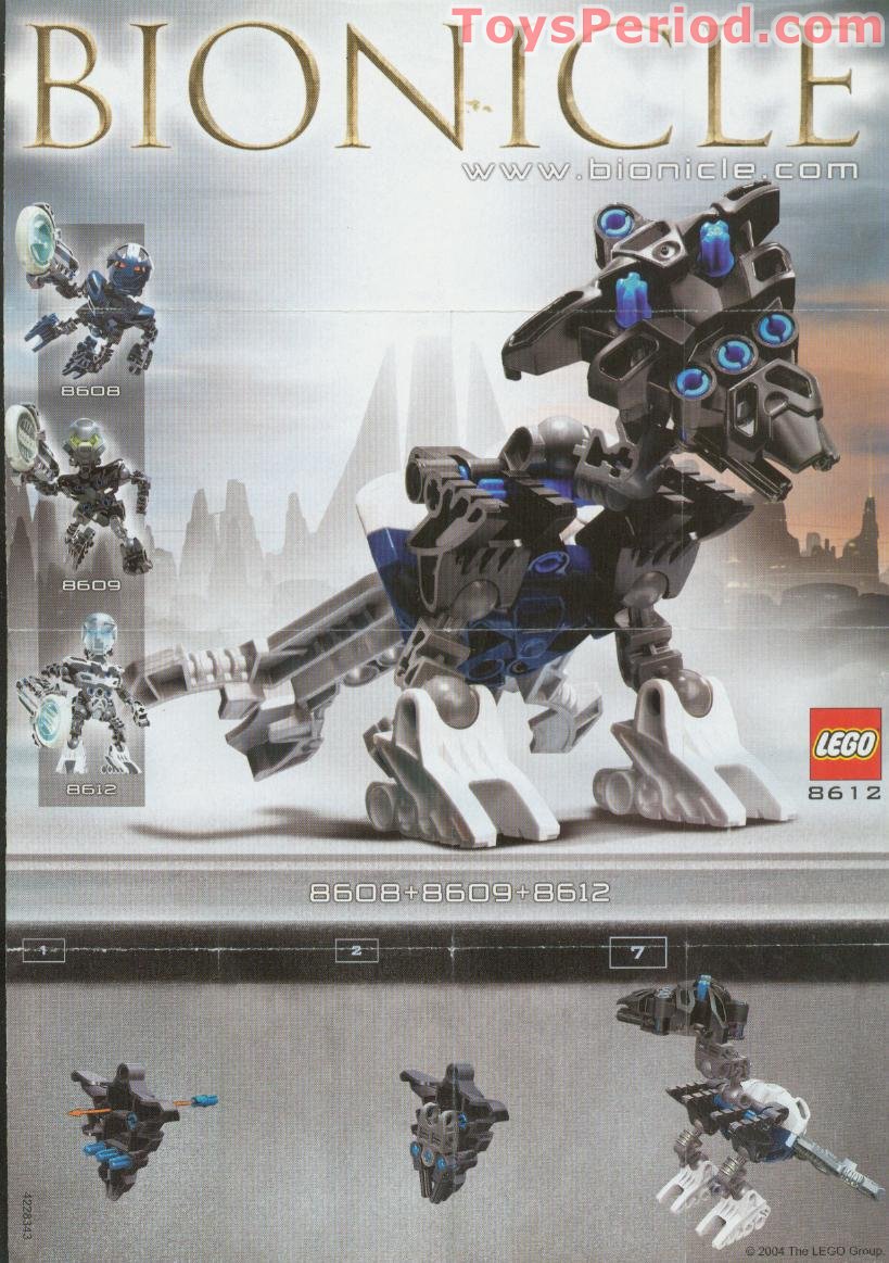 LEGO 8612 Ehrye Instructions and Parts List