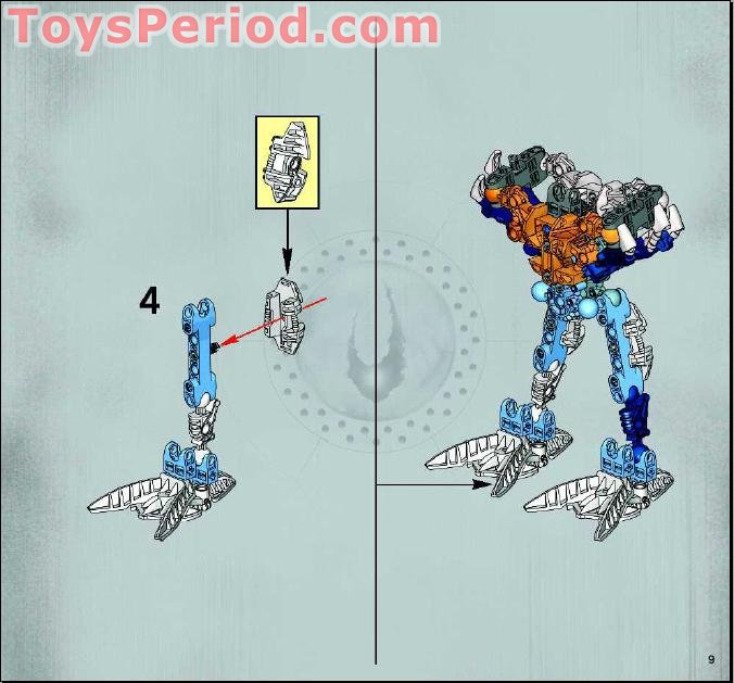 LEGO 8626 Irnakk Instructions and Parts List