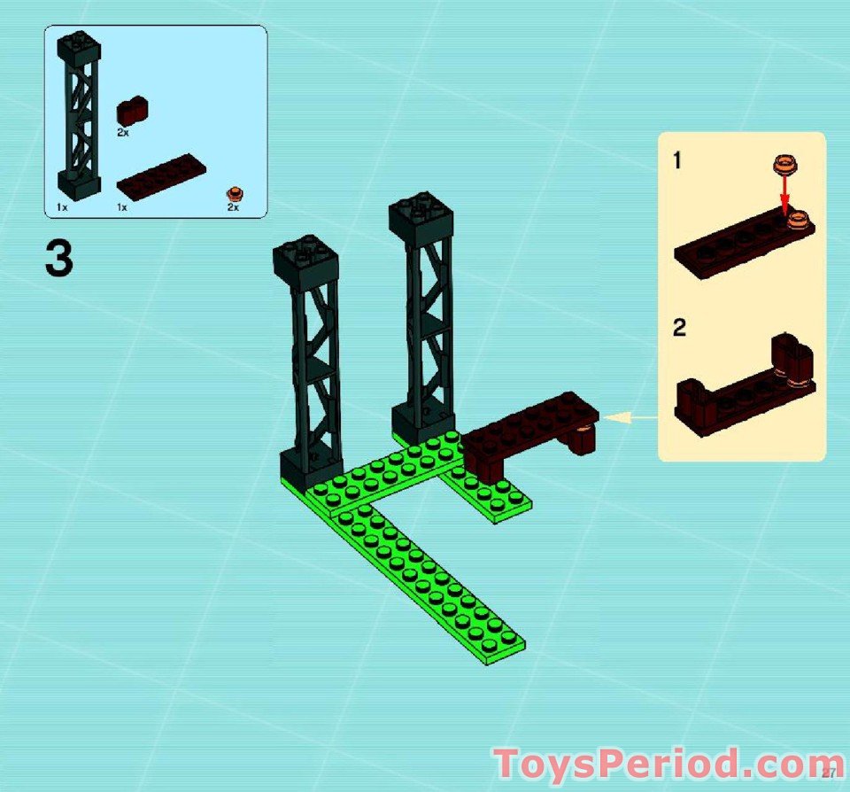 LEGO 8632 Mission 2: Swamp Raid Instructions and Parts List