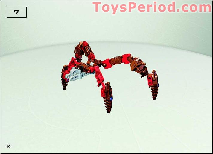 LEGO 8745 Visorak Roporak Instructions and Parts List