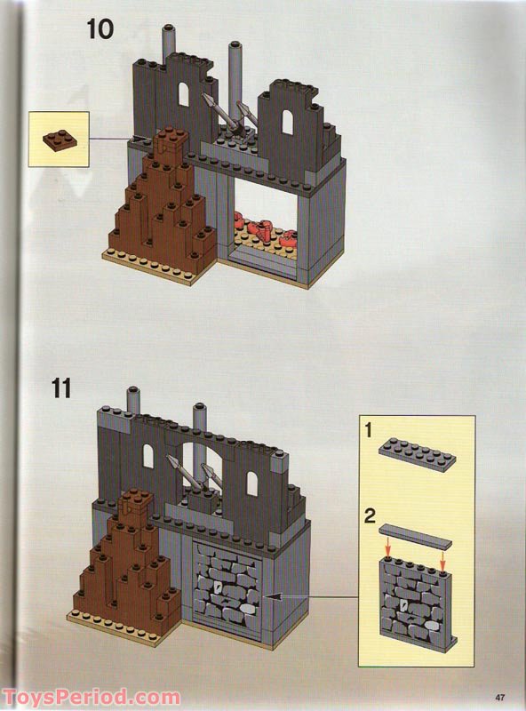 LEGO 8877 Vladek's Dark Fortress Instructions and Parts List