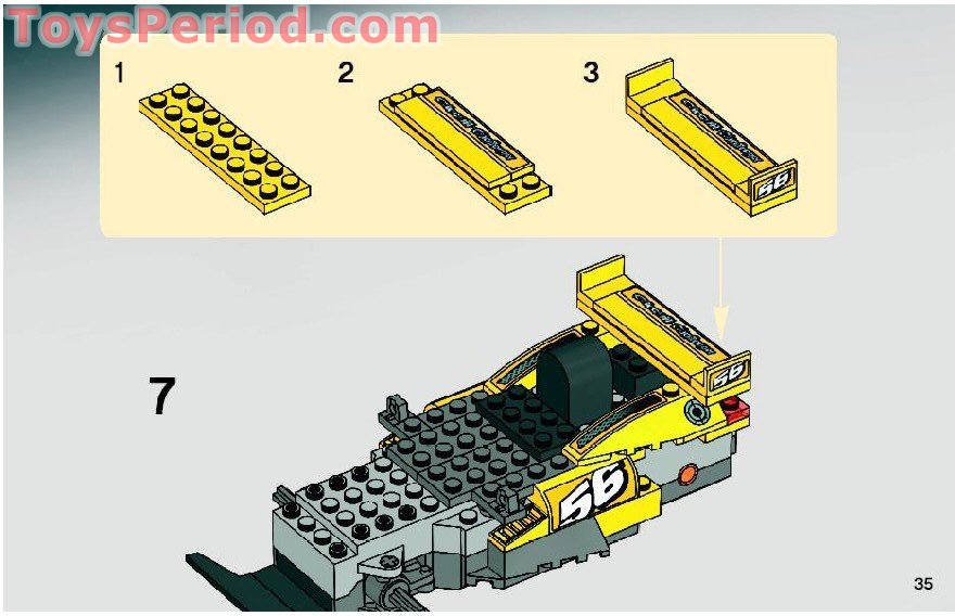 LEGO 8183 Track Turbo RC Instructions and Parts List