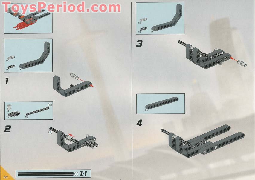 LEGO 8475 RC Race Buggy Instructions and Parts List