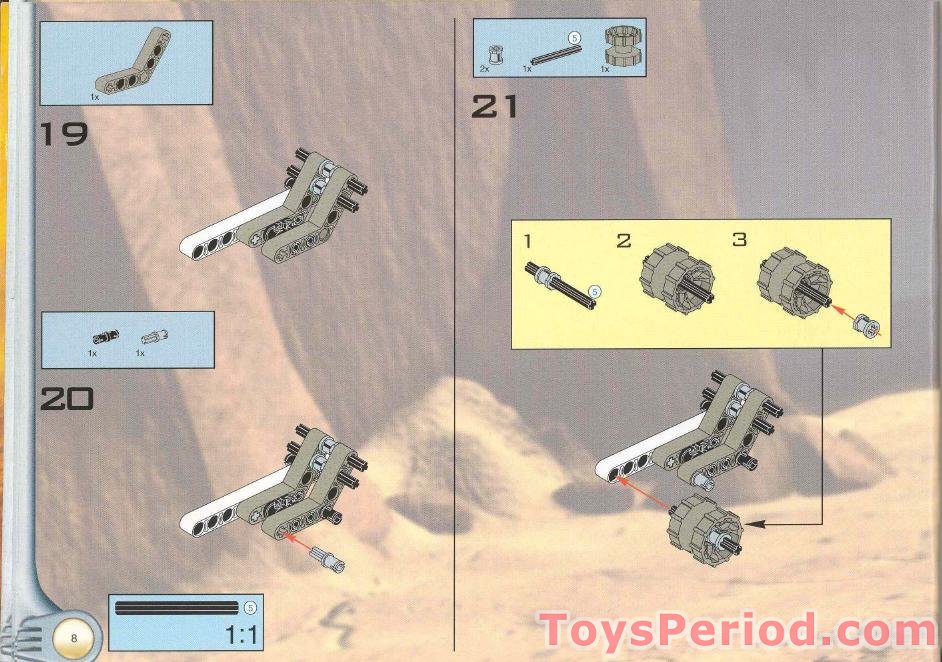 LEGO 8539 Manas Instructions and Parts List