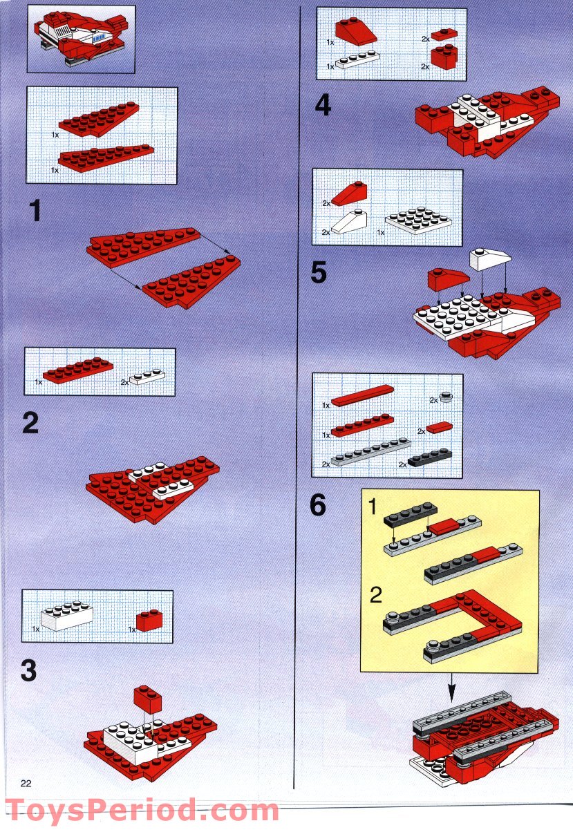 LEGO 2556 Shell Promotional Set, Ferrari Formula 1 Racing Car ...