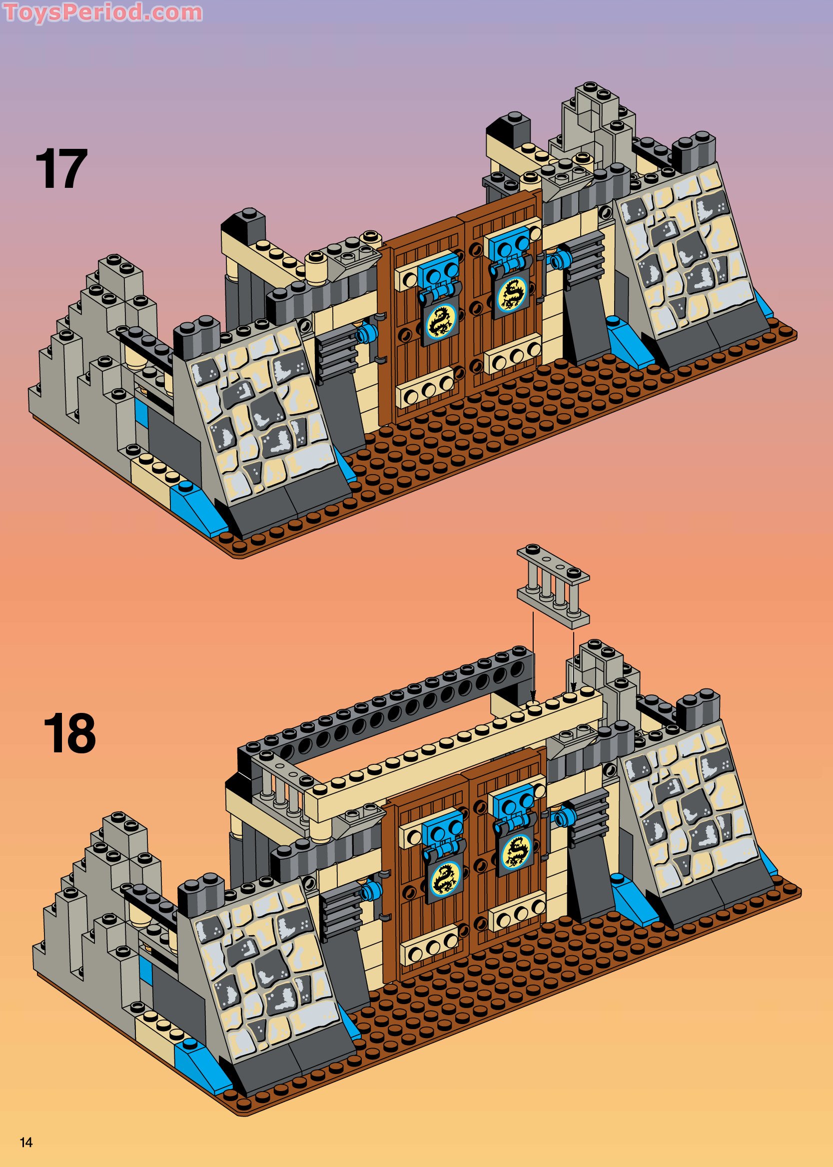 LEGO 3053 Emperor's Stronghold Instructions and Parts List