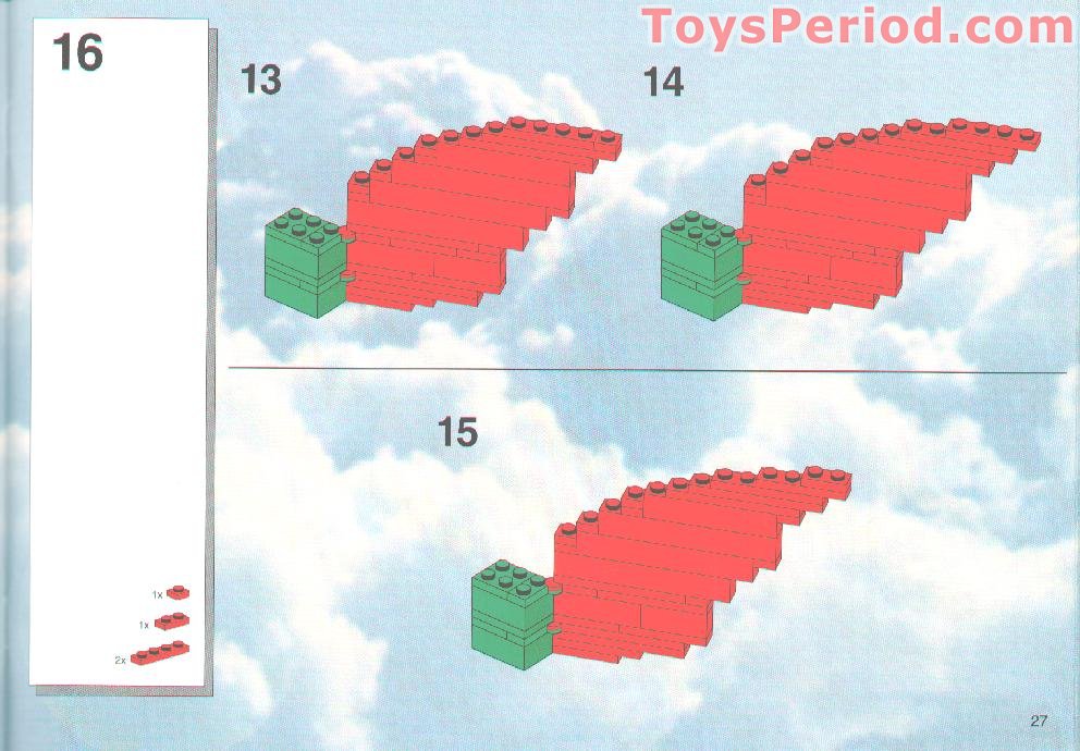 LEGO 3724 LEGO Dragon Instructions and Parts List