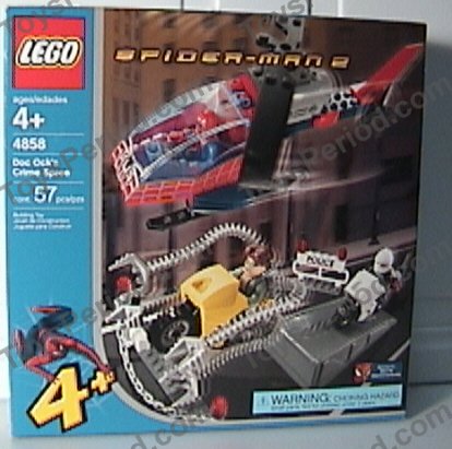 LEGO 4858 Doc Ock's Crime Spree Instructions and Parts List