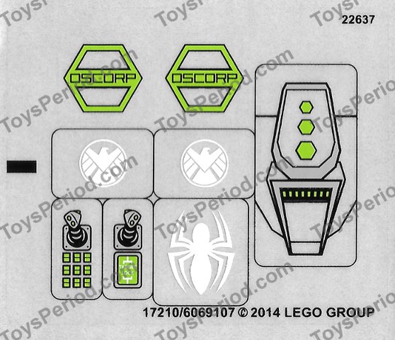 LEGO Sets with Part 76016stk01 Sticker Sheet for Set 76016 - (17210/ ...