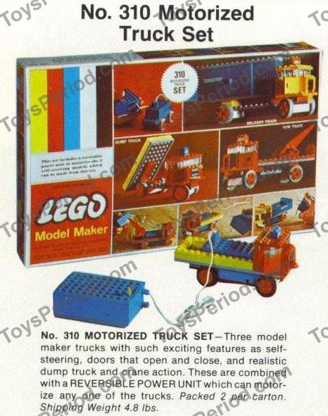 LEGO 310-1 Motorized Truck Set Parts List