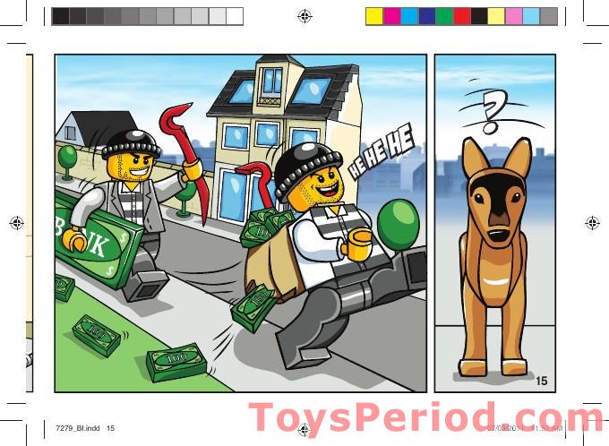 LEGO 7279 Police Minifigure Collection Instructions and Parts List