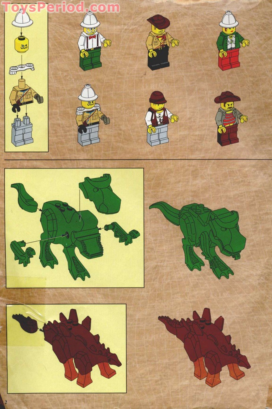 LEGO 5987 Dino Research Compound Instructions and Parts List