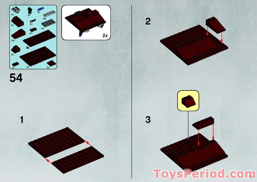 LEGO 7662 Trade Federation MTT Instructions and Parts List