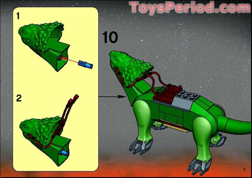 LEGO 7255 General Grievous Chase Instructions and Parts List