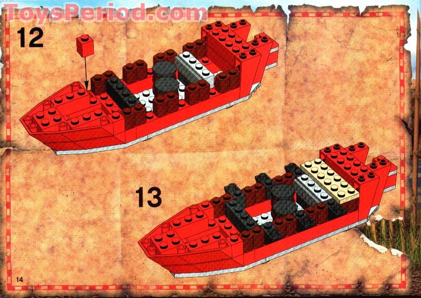 LEGO 7416 Emperor's Ship Instructions and Parts List