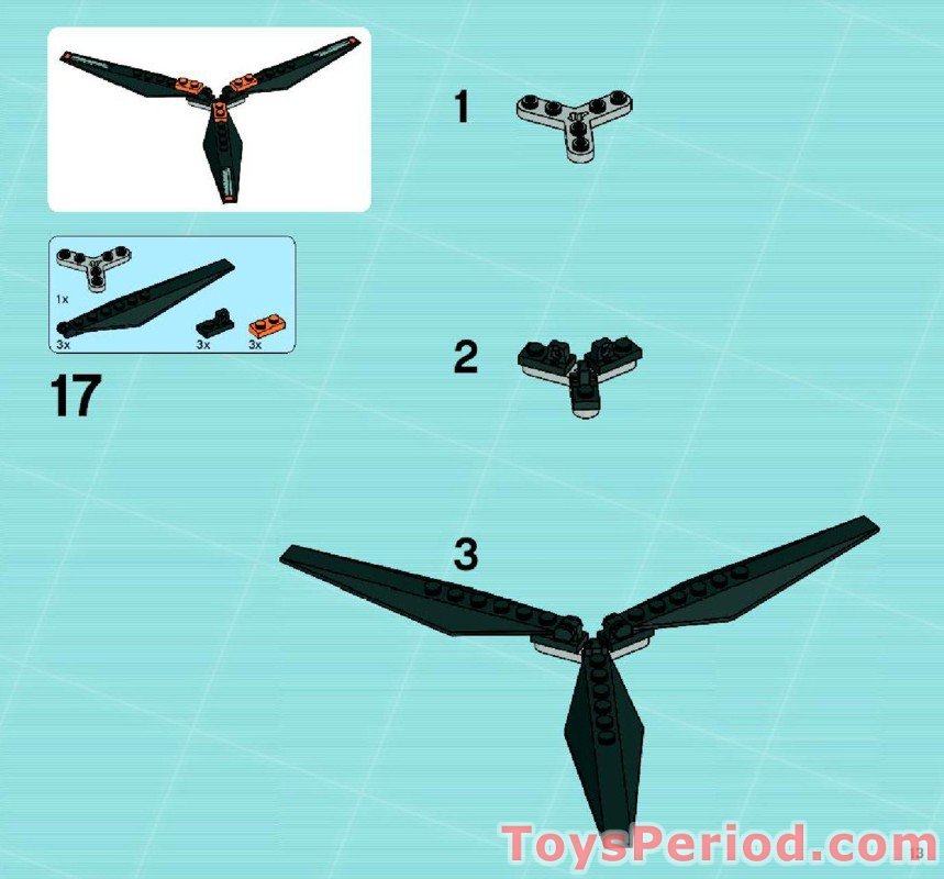 LEGO 8634 Mission 5: Turbocar Chase Instructions and Parts List