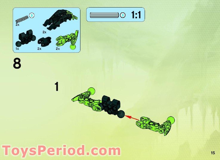 LEGO 8695 Gorast Instructions and Parts List