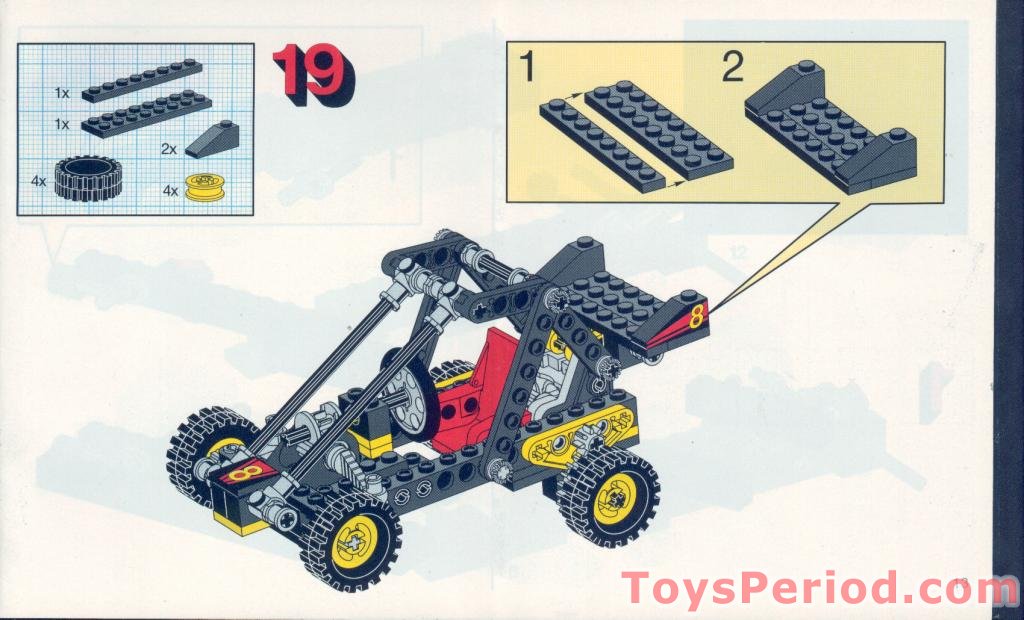 LEGO 8818 Baja Blaster Instructions and Parts List