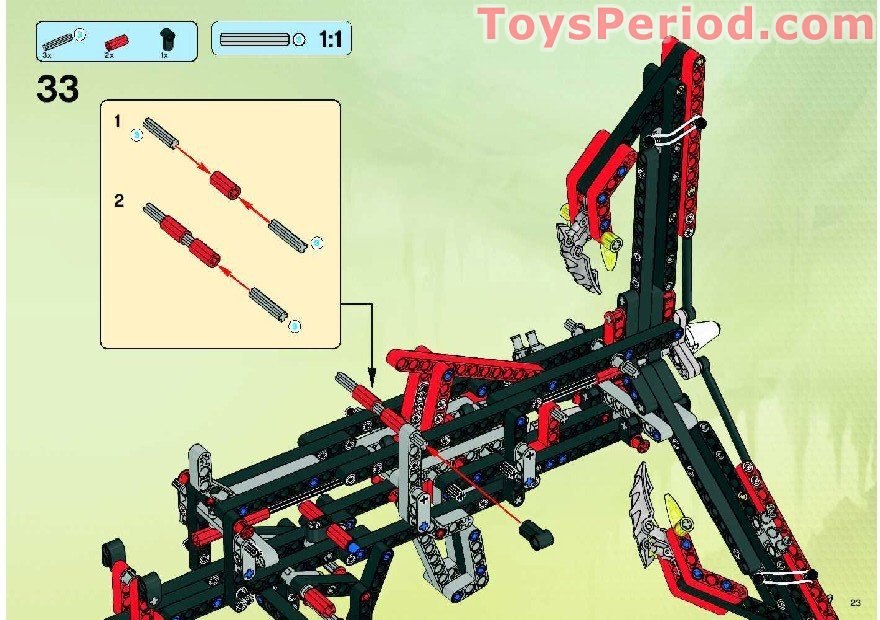 LEGO 8943 Axalara T9 Instructions and Parts List