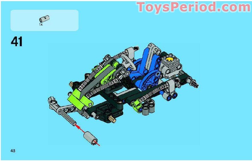 LEGO 8256 Super Kart Instructions and Parts List