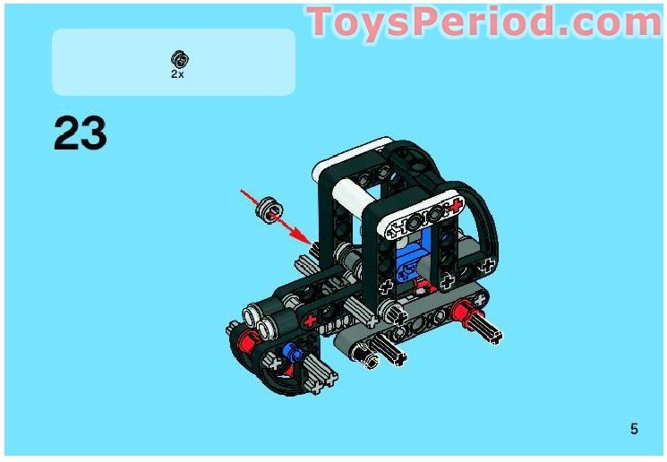 LEGO 8260 Tractor Instructions and Parts List