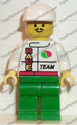 LEGO Sets with Minifigure oct015 Octan - Race Team, Green Legs, White Cap
