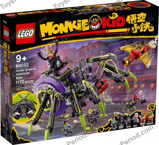 LEGO 80022 Spider Queen’s Arachnoid Base Set Parts List