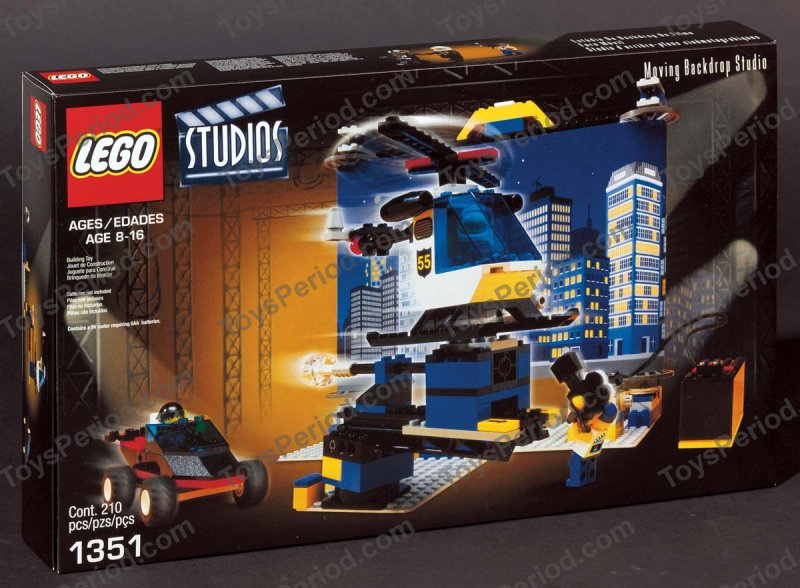 LEGO 1351 Movie Backdrop Studio Instructions and Parts List