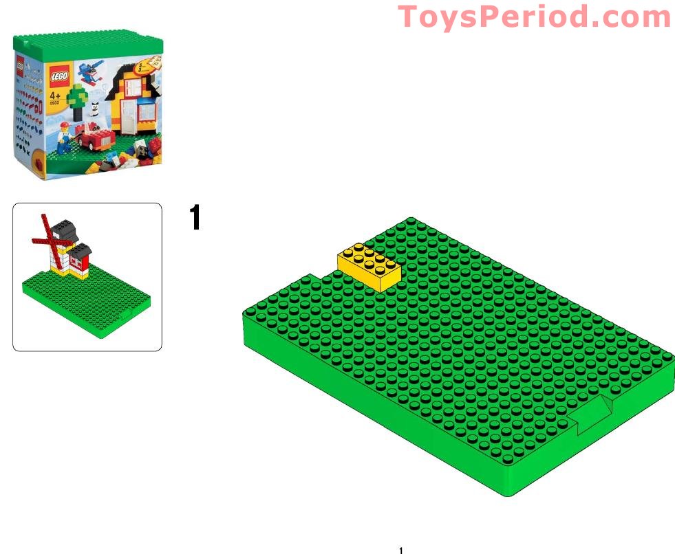 LEGO 5932 My First LEGO Set Instructions and Parts List