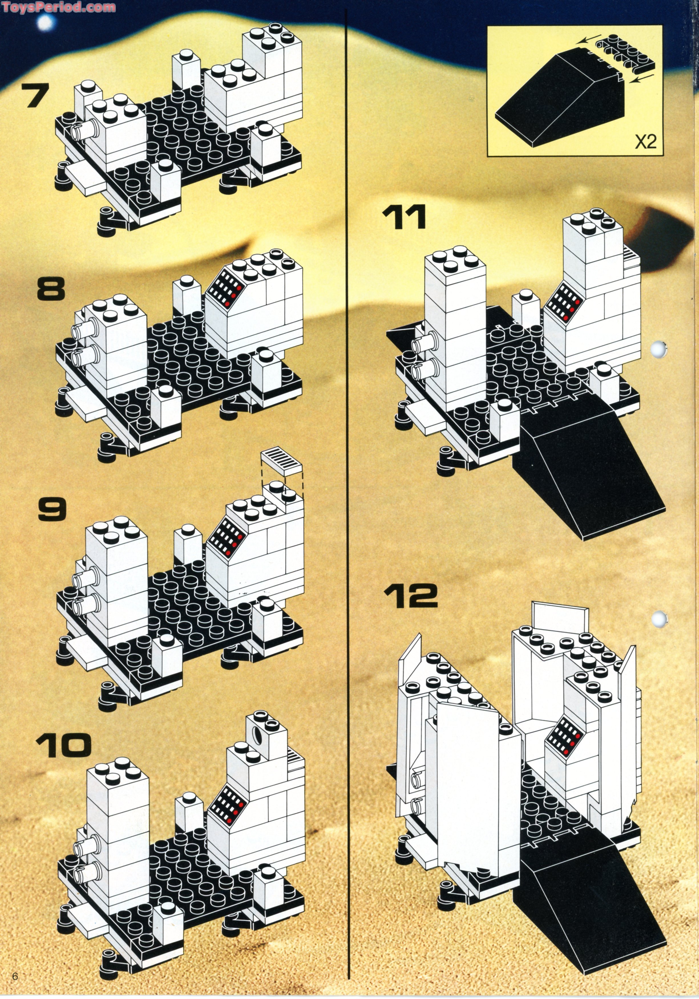 LEGO 6783 Sonar Transmitting Cruiser Instructions and Parts List