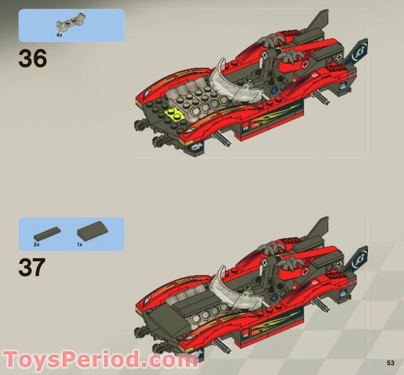 LEGO 8898 Wreckage Road Instructions and Parts List